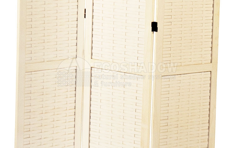 ΠΑΡΑΒΑΝ ΞΥΛΙΝΟ 3 ΦΥΛΛΟ ΧΡΩΜΑ ΛΕΥΚΟ | Εcoshadow.gr