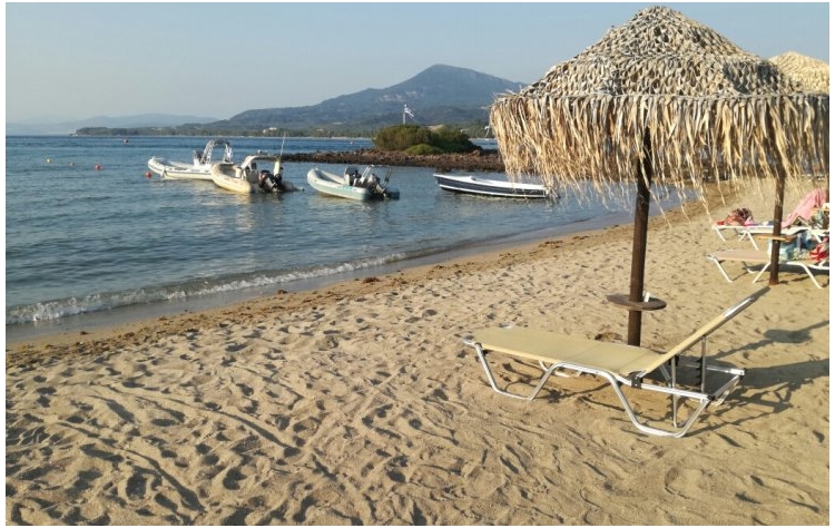 ΟΜΠΡΕΛΑ ΠΑΡΑΛΙΑΣ ΙΒΙΖΑ ΜΕ ΠΛΕΚΤΟ ΦΟΙΝΙΚΟΦΥΛΛΟ