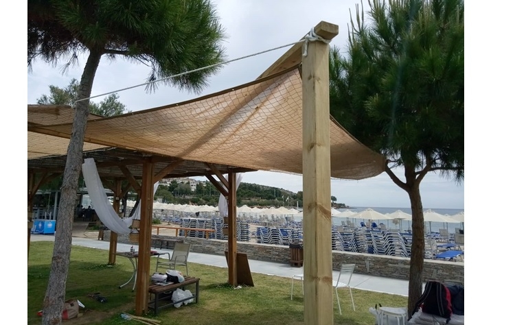 ΔΙΧΤΥ ΣΚΙΑΣΗΣ ΜΕ ΡΕΛΙ | ΤΟΠΟΘΕΤΗΣΗ ΣΕ ΠΕΡΓΚΟΛΑ | Εcoshadow.gr