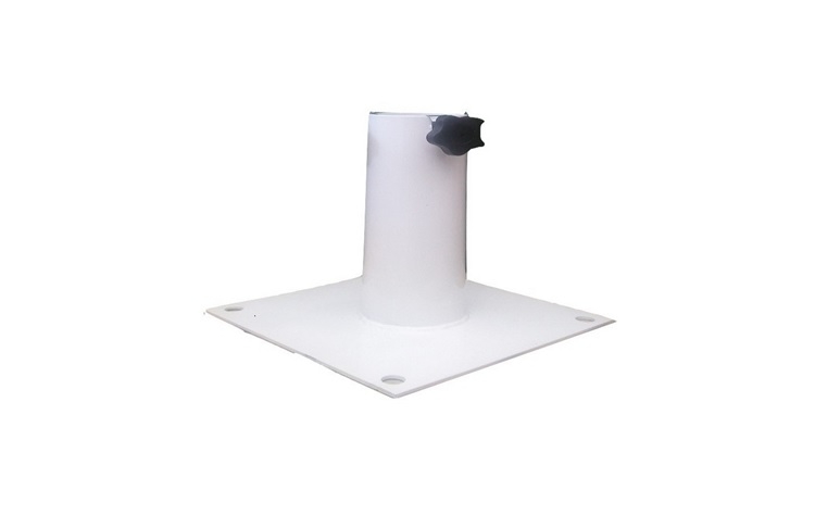 ΒΑΣΗ ΟΜΠΡΕΛΑΣ ΓΑΛΒΑΝΙΖΕ ΦΛΑΤΖΑ 25x25cm/ Φ90mm ΧΩΡΙΣ ΑΝΤΙΡΙΔΕΣ ...
