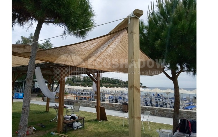 ΔΙΧΤΥ ΣΚΙΑΣΗΣ ΜΕ ΡΕΛΙ | ΤΟΠΟΘΕΤΗΣΗ ΣΕ ΠΕΡΓΚΟΛΑ | Εcoshadow.gr